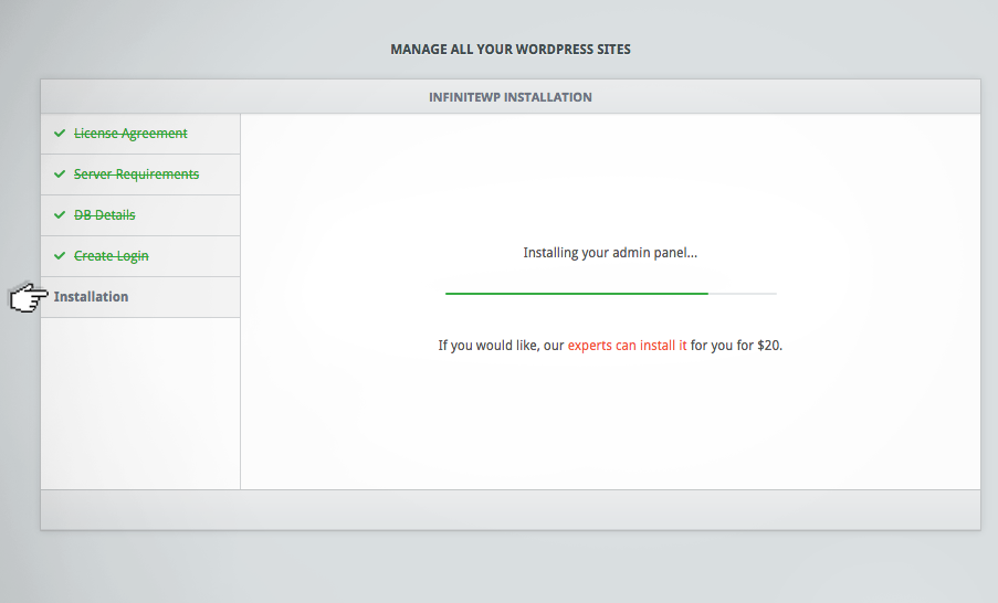 How to install the admin panel manually - DIY installation : InfiniteWP Support